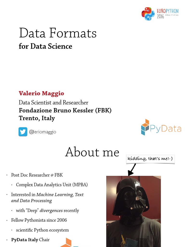 Data Science Formats Beyond CSV and Hdfs | PDF | Apache Hadoop | File ...