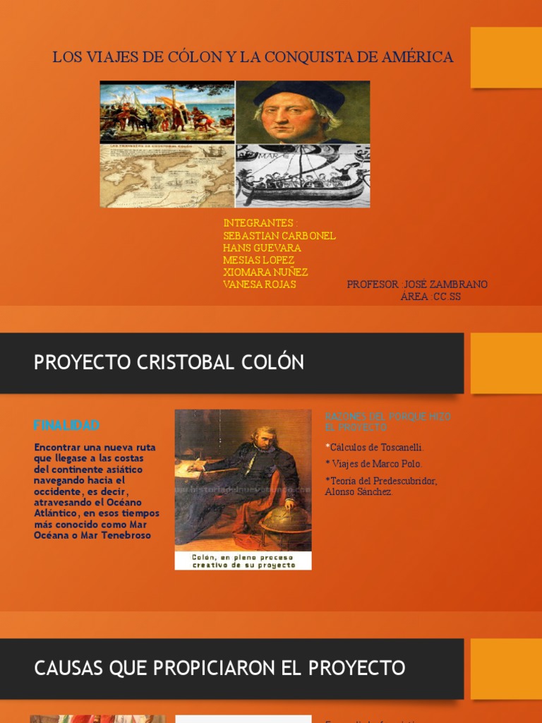 Viajes de Cristóbal Colón para Niños | PDF | Cristobal colon ...
