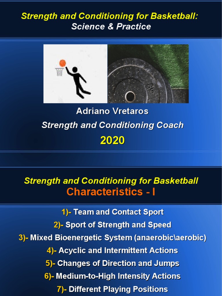 Strength and Conditioning For Basketball: Science & Practice | PDF ...