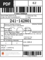 Sample JNT Waybill | PDF