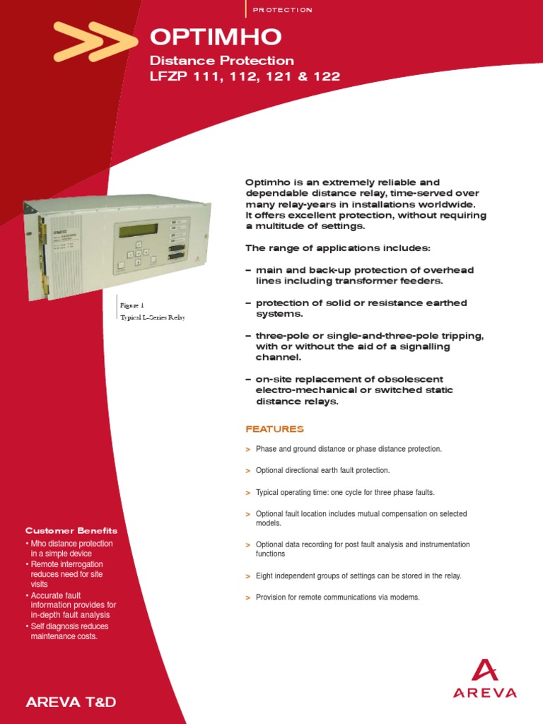 Optimho: Distance Protection LFZP 111, 112, 121 & 122 | PDF ...