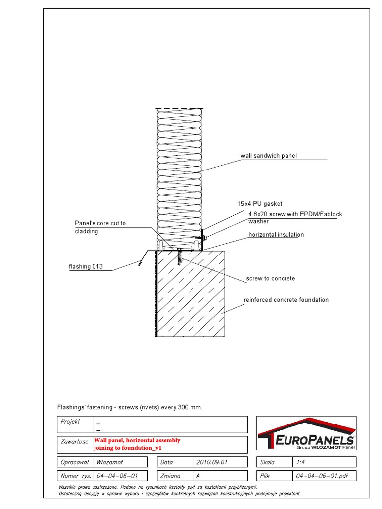Wall Sandwich Panel: Wall Panel, Horizontal Assembly Joining To ...
