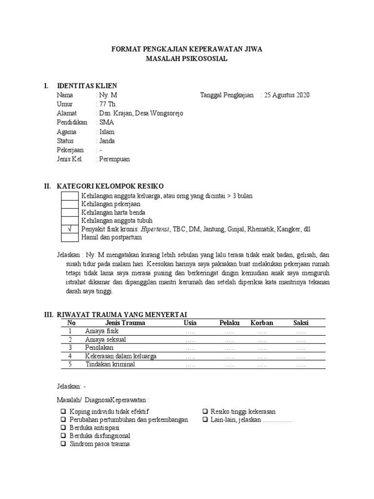 Askep Jiwa-Diana Merin Arsylia | PDF | Kesehatan Holistik | Gaya Hidup