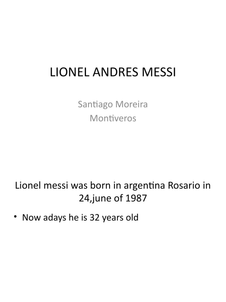 Lionel Messi: Career and Personal Life | PDF | Sports & Recreation ...