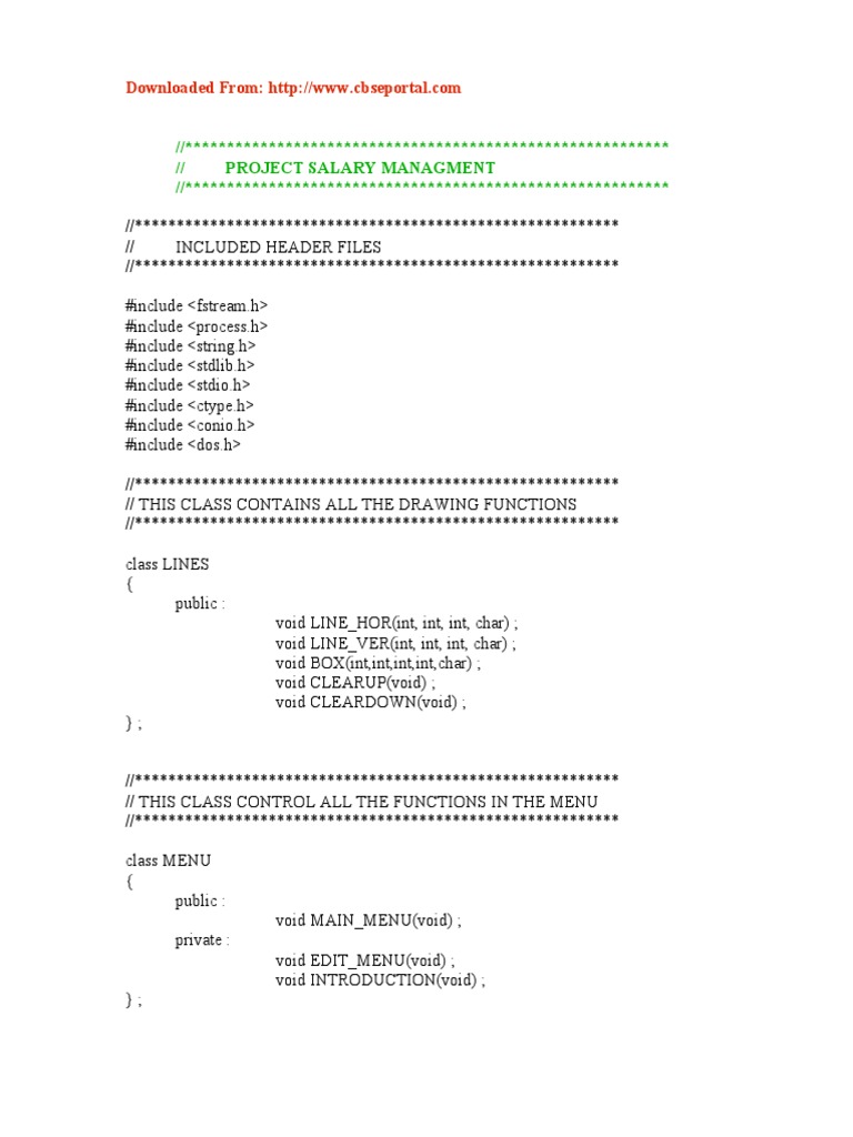 Employee Salary Management System | PDF | C++ | Programming Paradigms