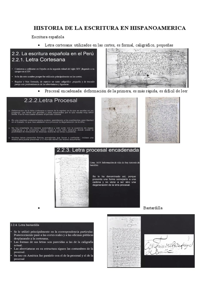 Historia de La Escritura en Hispanoamerica | PDF
