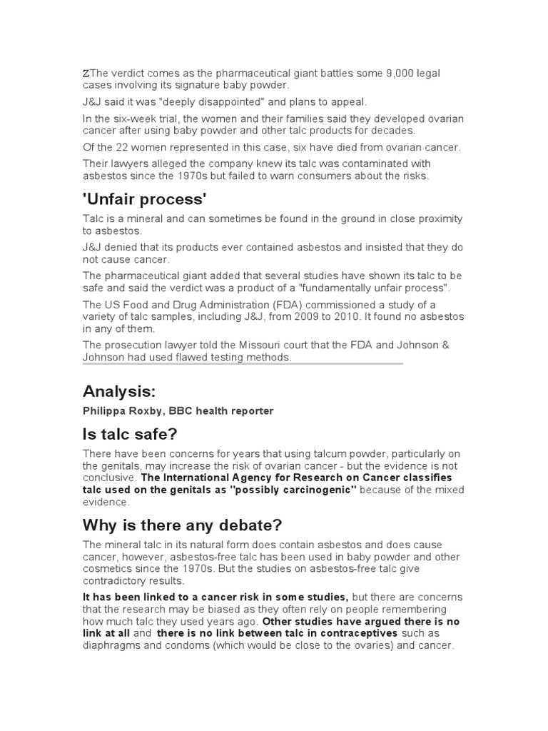 'Unfair Process': Philippa Roxby, BBC Health Reporter | PDF | Public ...