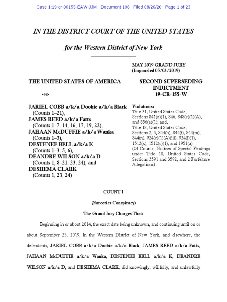 New Indictment | PDF | Indictment | Conspiracy (Criminal)