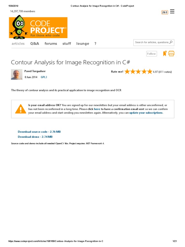 Contour Analysis For Image Recognition in C# - CodeProject | PDF ...
