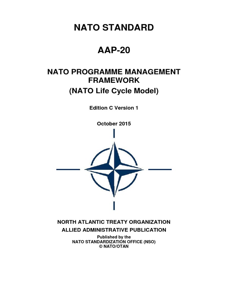 AAP-20 NATO Life Cycle Model-Ekim 2015 | PDF | Product Lifecycle | Project Management
