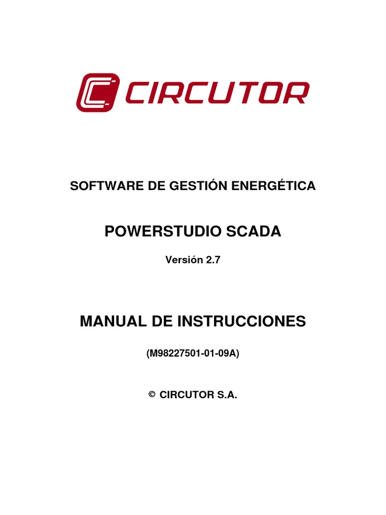 Manual Software Power Studio Scada Circutor 2 - 7 | PDF | Scada | Redes