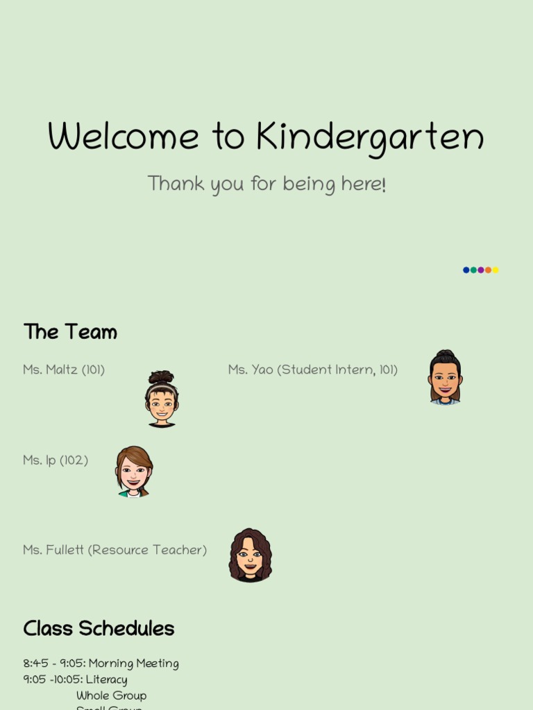 Kindergarten Orientation | PDF | Classroom | Learning