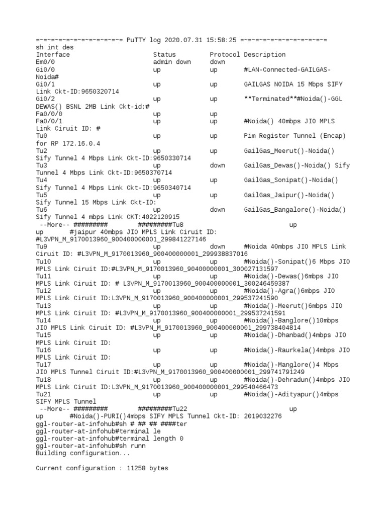 172 16 100 20 | PDF | Internet Protocols | Multiprotocol Label Switching