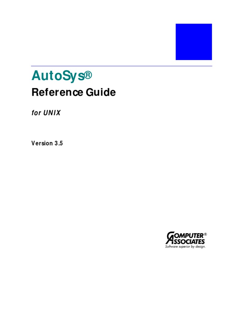 13-Autosys UserGuide | PDF | Command Line Interface | Intellectual Works