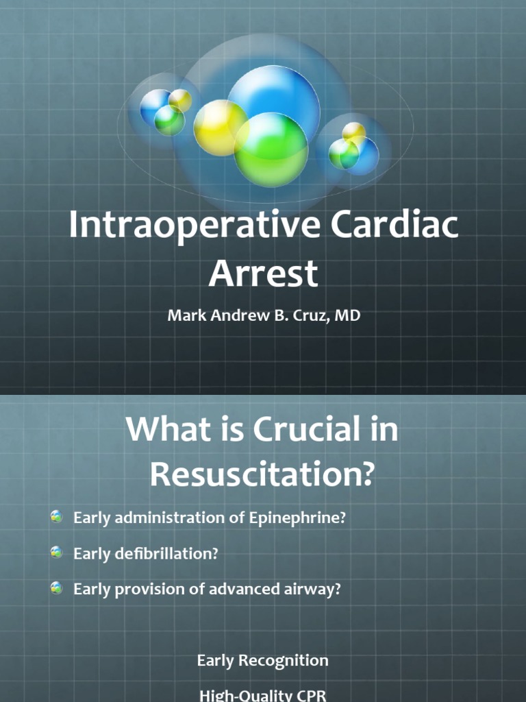 Intraoperative Cardiac Arrest | PDF | Cardiopulmonary Resuscitation ...