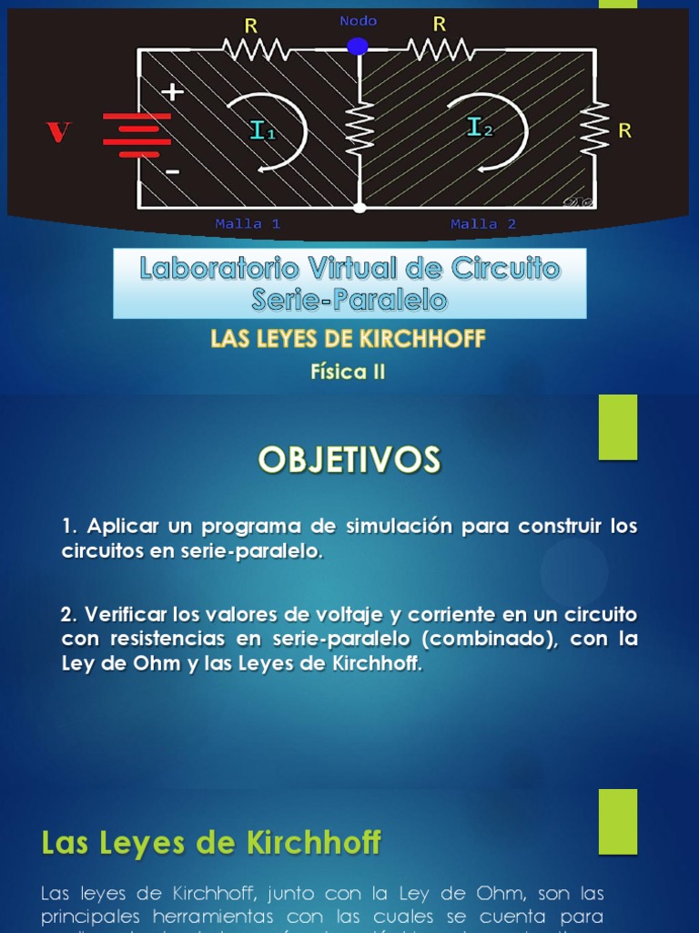 Laboratorio Virtual de Circuitos en Serie-Paralelo - KIRCHHOFF PDF ...