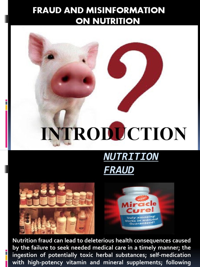 Fraud and Misinformation On Nutrition | PDF