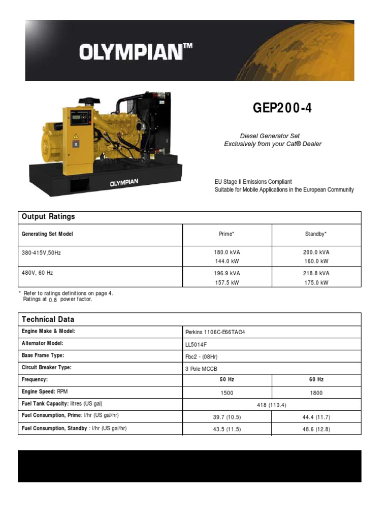 Catalogo Gep200-4 | PDF | Diesel Engine | Engines