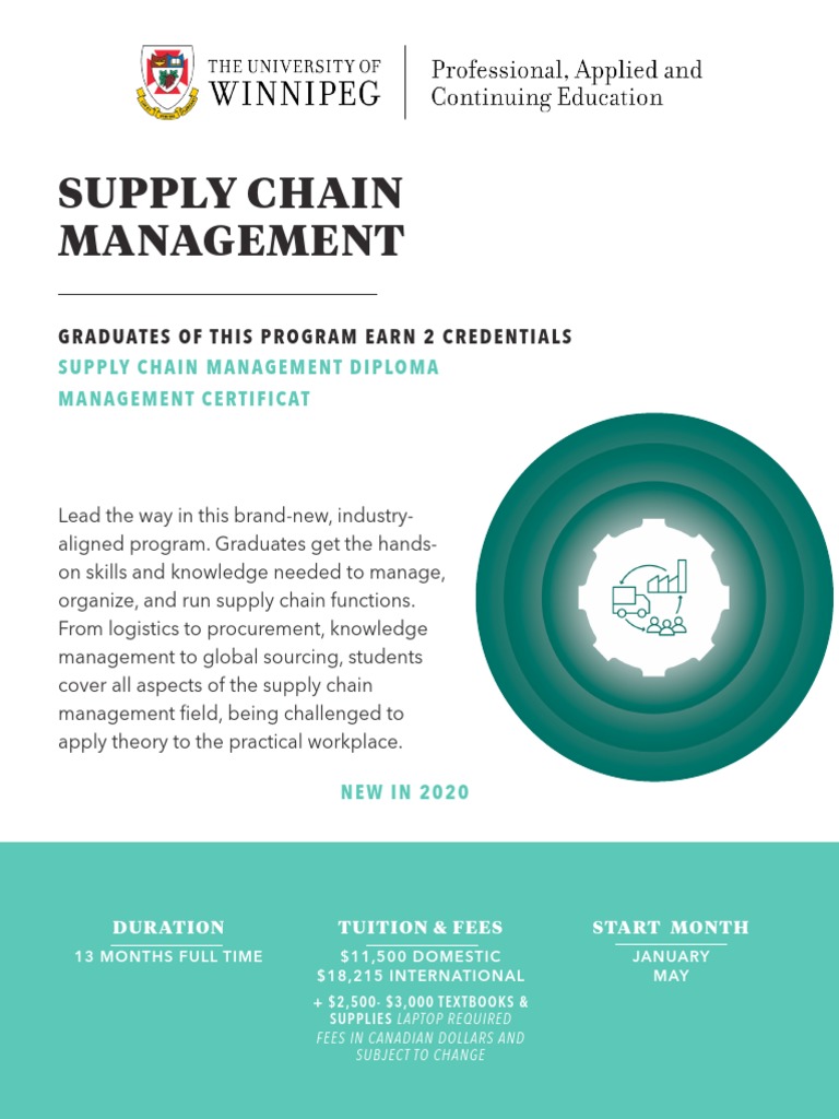 Supply Chain Management: Graduates of This Program Earn 2 Credentials ...