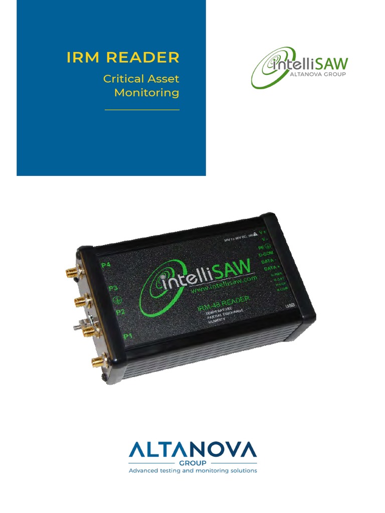 IntelliSAW IRM READER - Datasheet | PDF | Electrical Substation ...