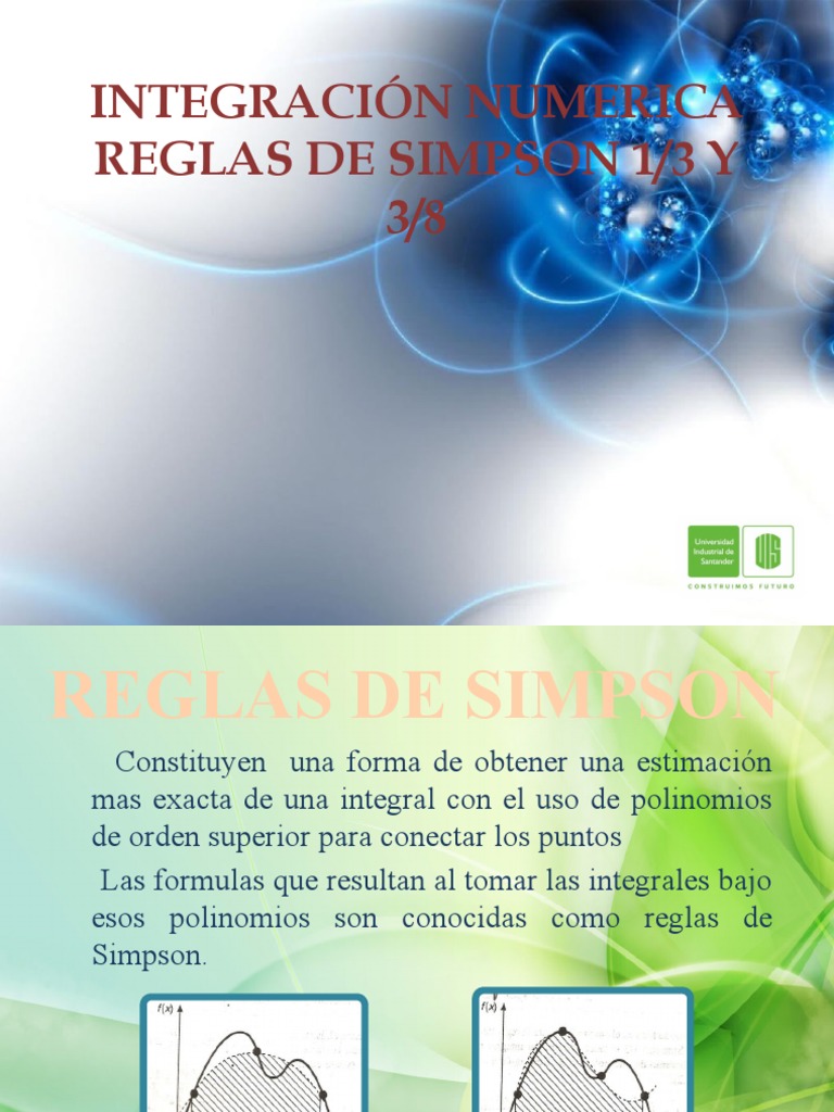Exposicion Simpson | PDF | Integral | Matemáticas De La Computación