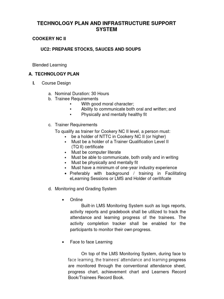 Technology Plan and Infrastructure Support System1 | PDF | Educational ...