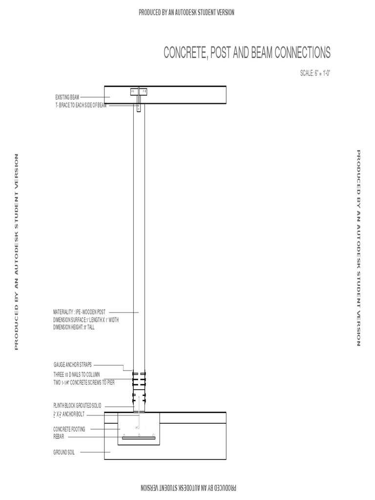WOOD COLUMN DETAIL-Layout | PDF | Home & Garden