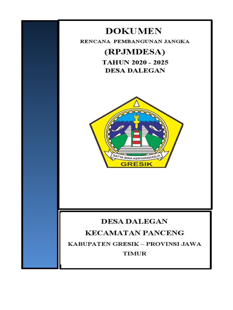 COVER RPJM Desa | PDF