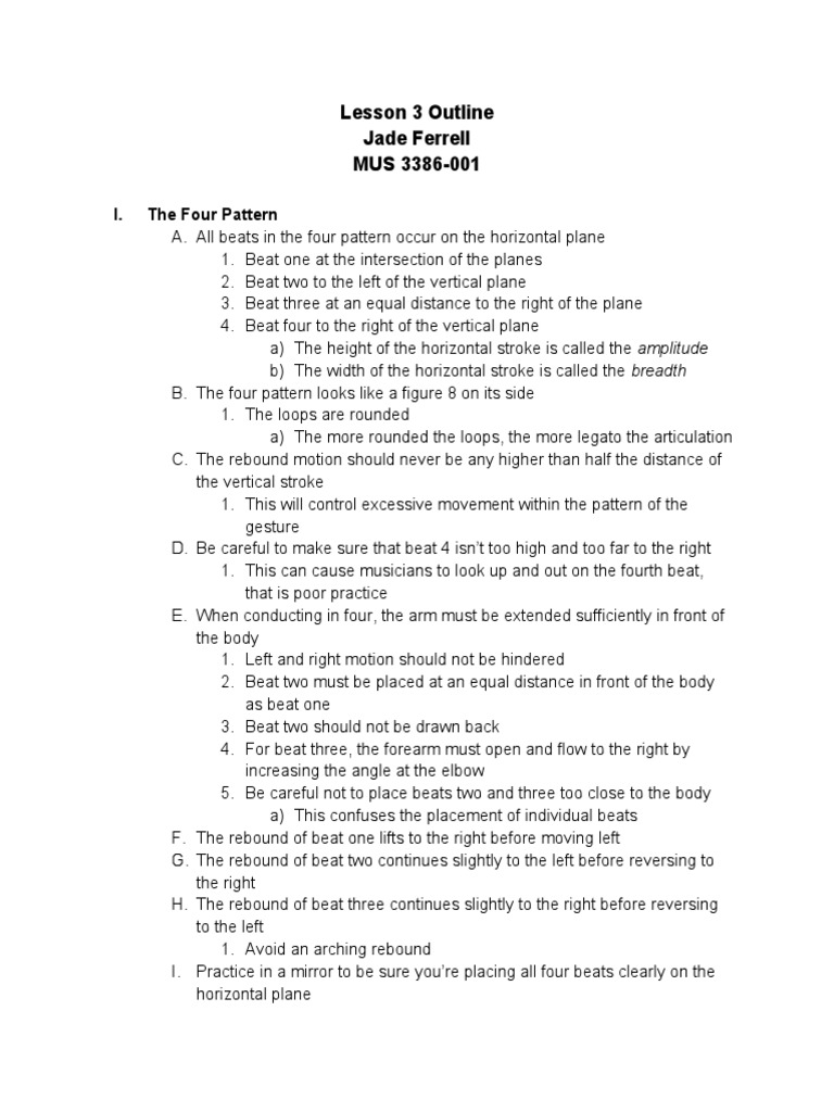 Lesson 3 Outline - Jade Ferrell | PDF | Elbow | Nature