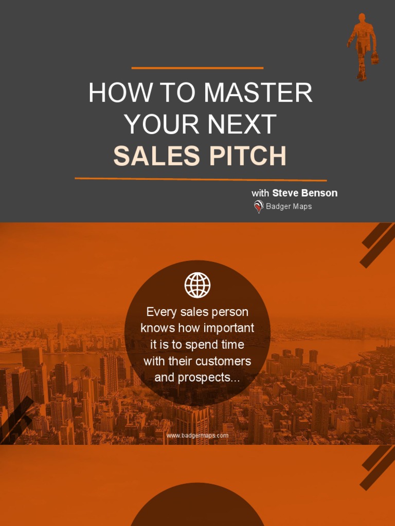 How To Master A Sales Pitch | PDF | Sales