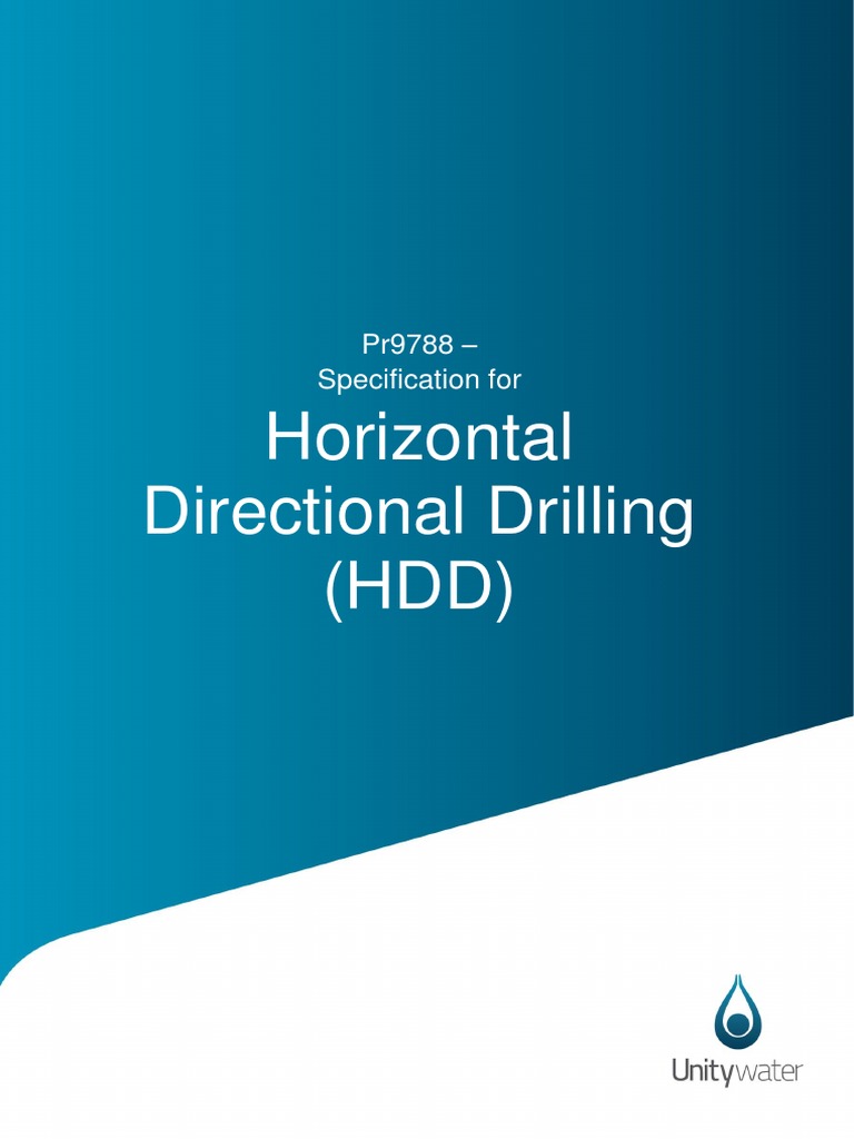 Pr9788 - Specification For Horizontal Directional Drilling | PDF | Pipe ...