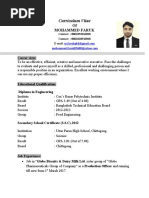 Bangladeshi CV Template | PDF | Bangladesh | Vocational Education