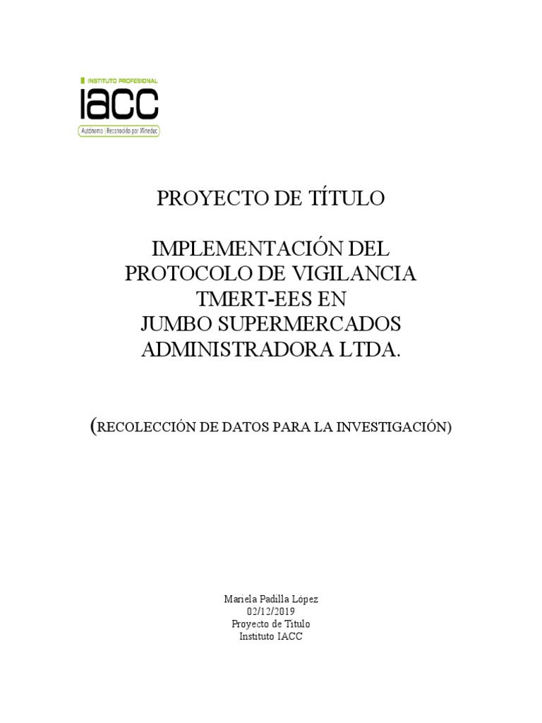 Tarea 4 - Mariela Padilla - Proyecto de Titulo | PDF | Matriz (Matemáticas) | Evaluación