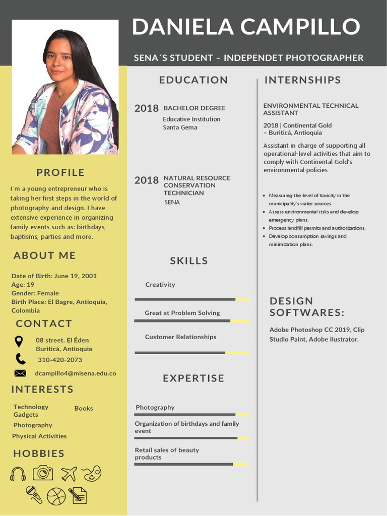 AP1-AA2-EV10 - Hoja de Vida Getting Started As A Profesional PDF ...