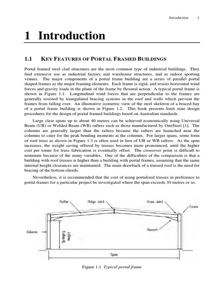Introduction To The Design of Portal Frame Bldgs - 4ed - bk180 PDF ...