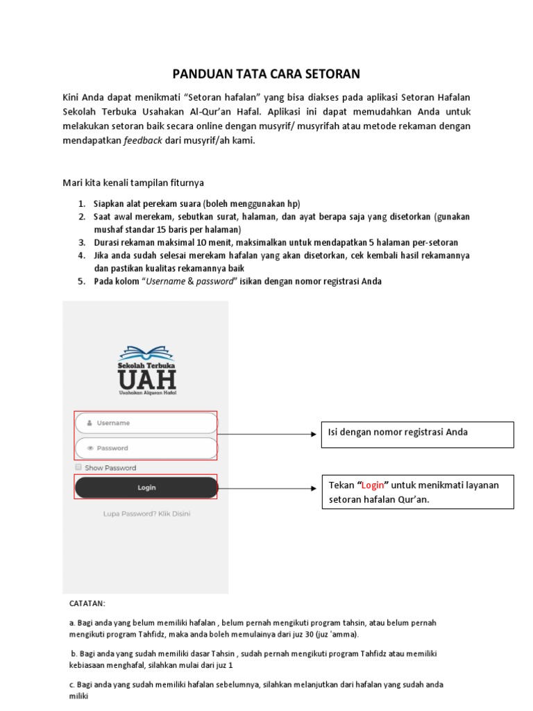 Buku Panduan Setoran Hafalan Stuah 1 PDF | PDF