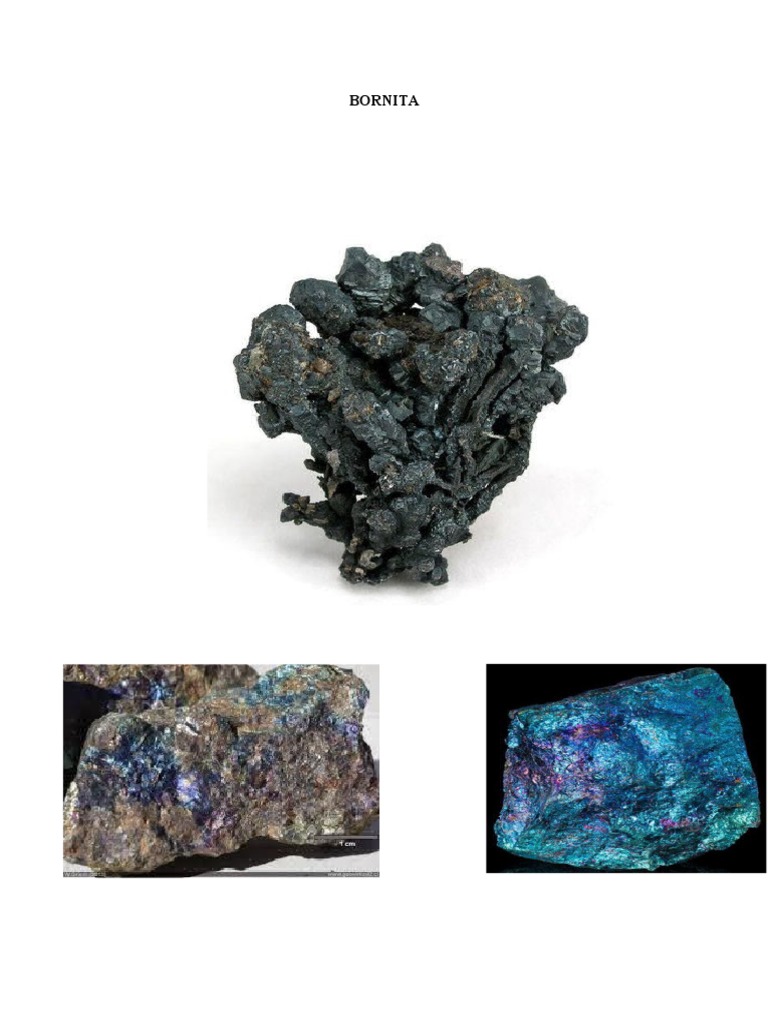 Propiedades y Reacciones de la Bornita | PDF | Minerales | Azufre