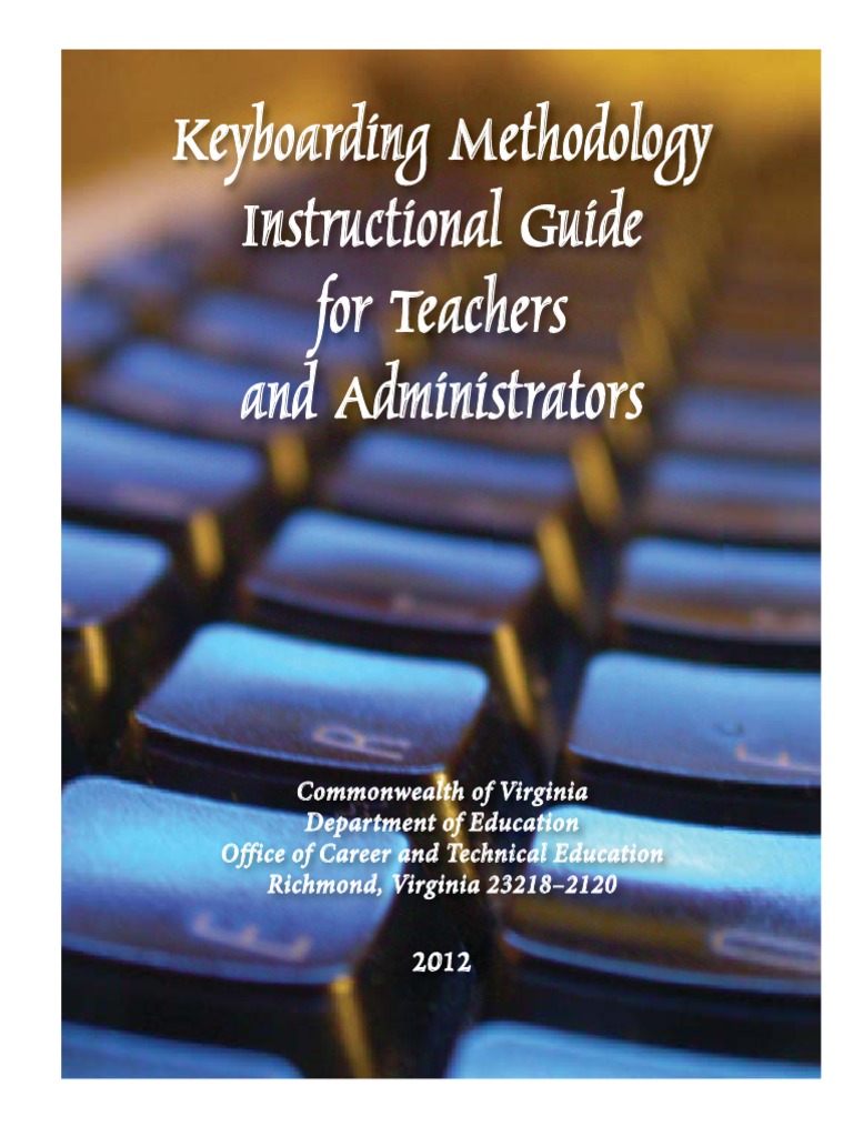Keyboarding Methodology2012 | PDF | Computer Keyboard | Teachers