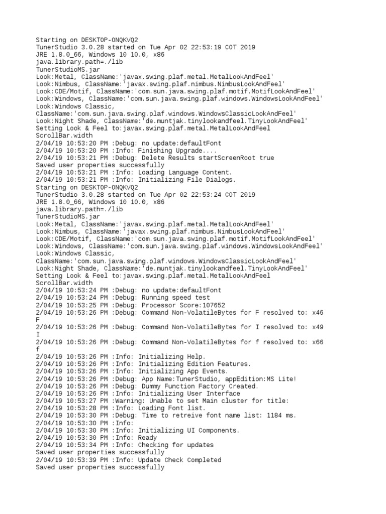 Tuner Studio App Debug | PDF | Bluetooth | Java (Programming Language)
