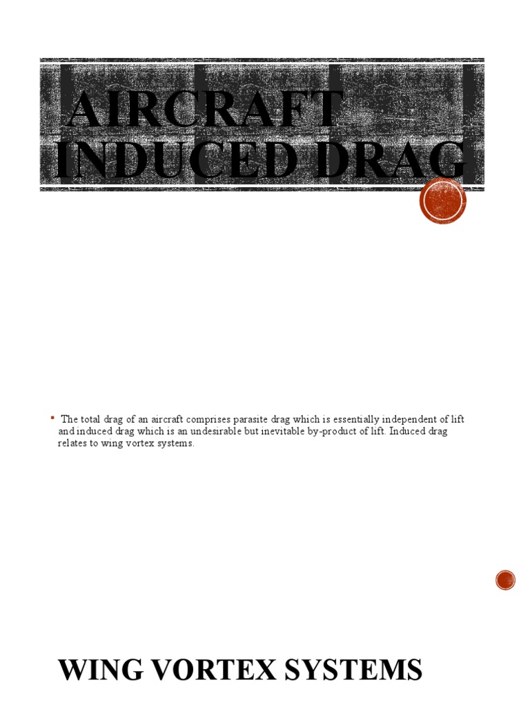 Induced Drag | PDF | Lift (Force) | Vortices