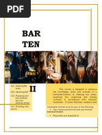 Bartending NC II: Quarter 3 - Module 1/week 1-2: Operating The Bar | PDF | Drink | Alcoholic Drinks
