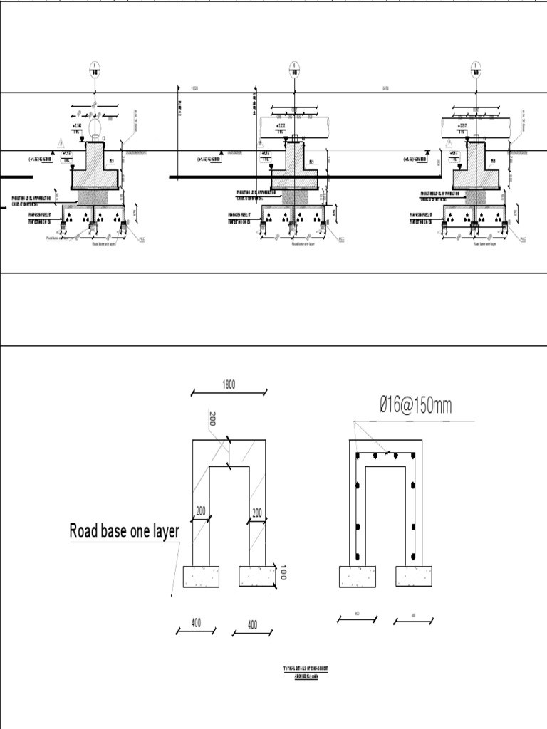 Road Base One Layer: Typical Details of Encasement AROUND H.V Cable ...