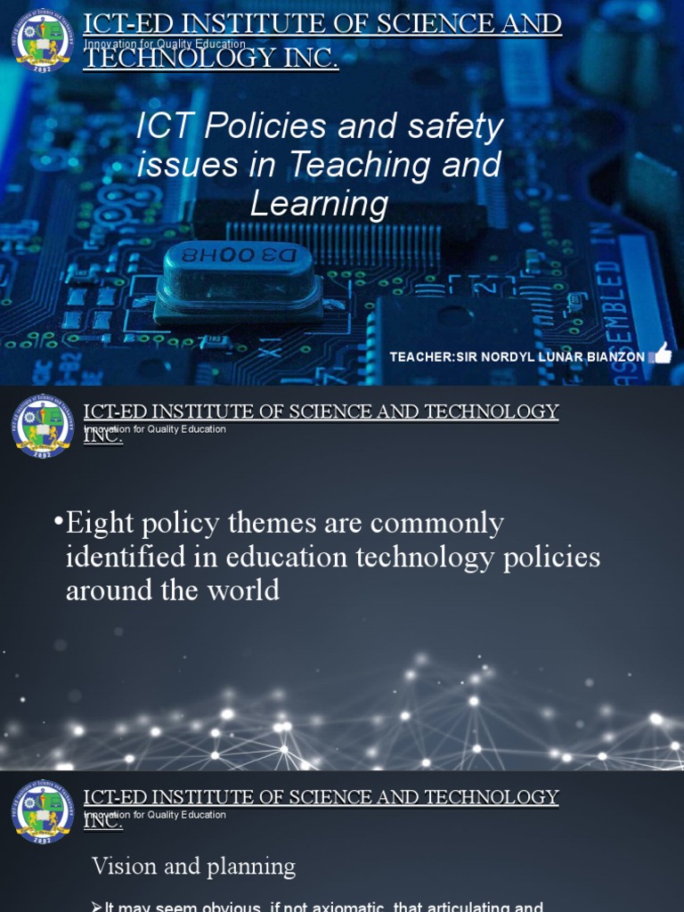 Lesson 2 ICT Policies and Safety | PDF | Educational Technology ...