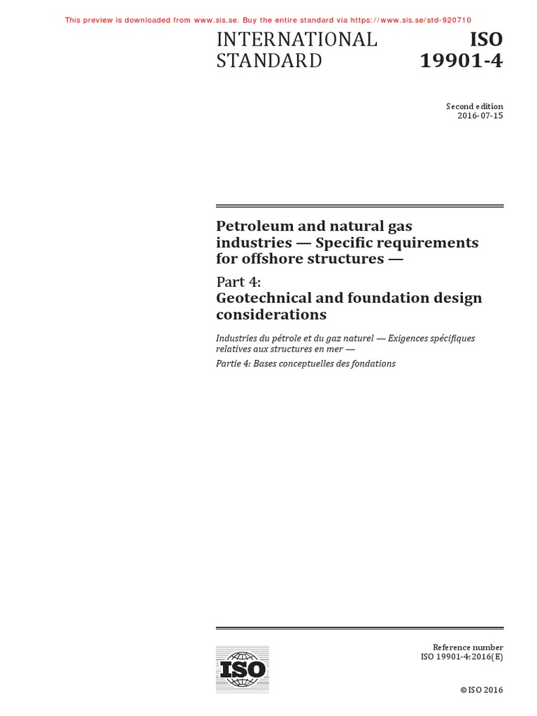 Iso 19901 4 2016 en PDF | PDF | Deep Foundation | International ...