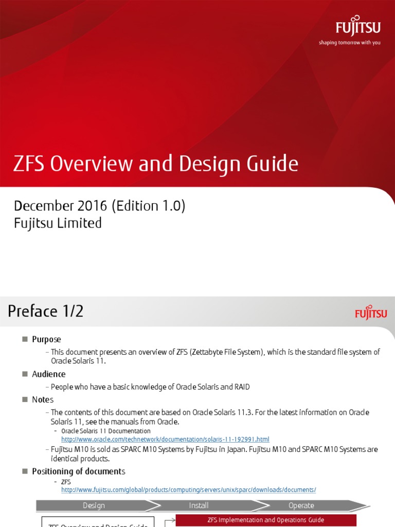 ZFS Overview and Design Guide | PDF | File System | Hard Disk Drive