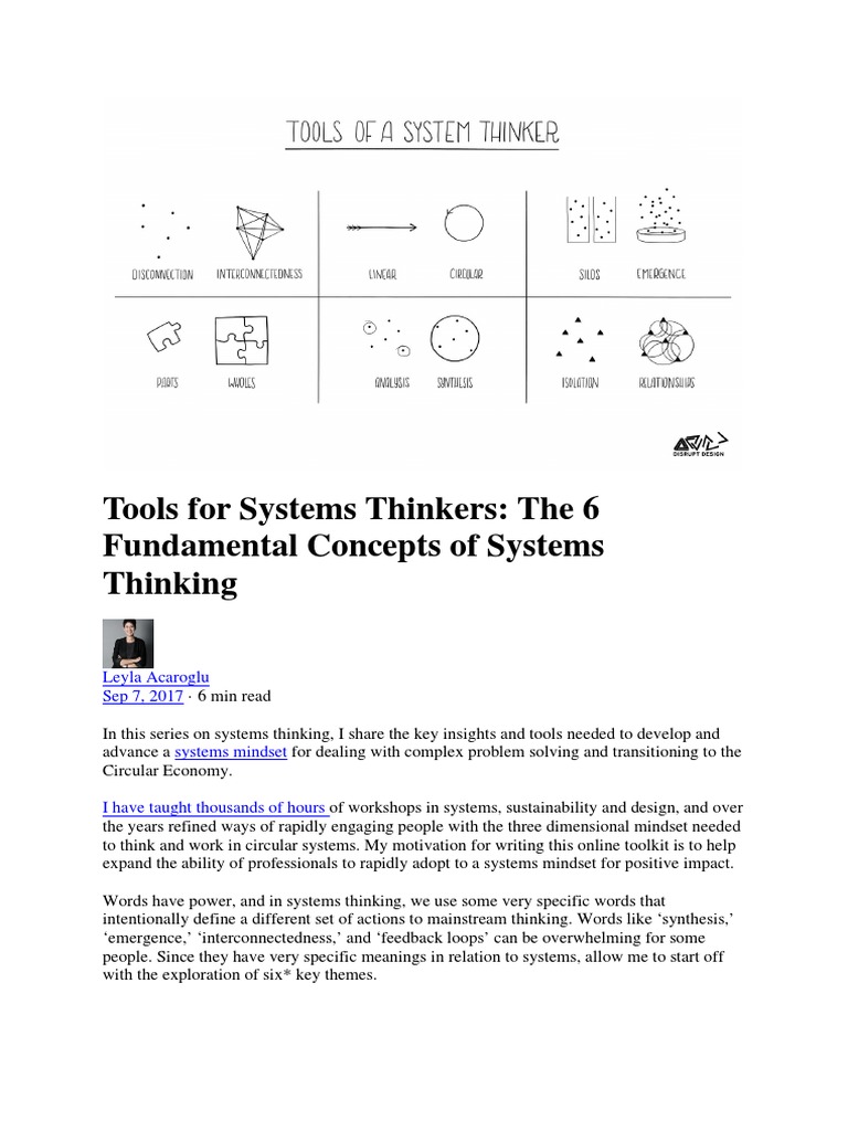 Key Concepts of Systems Thinking | PDF | Emergence | Systems Theory