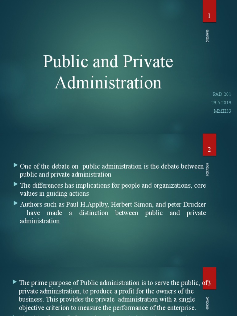 Public vs. Private Administration | PDF | Public–Private Partnership | Public Administration