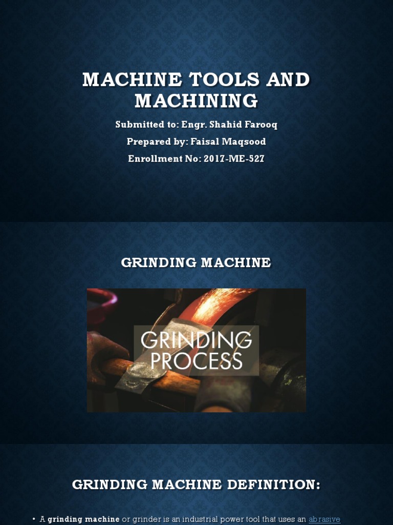 Grinding Machine | PDF | Grinding (Abrasive Cutting) | Metalworking