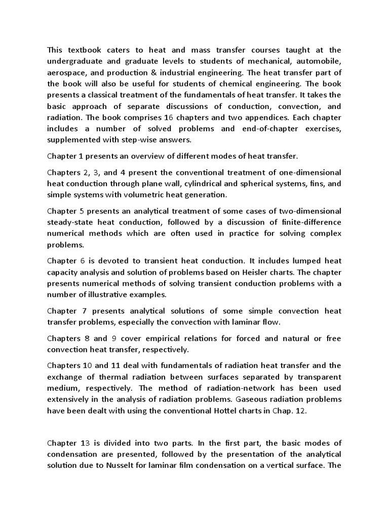 Comprehensive Heat Transfer Textbook | PDF | Thermal Conduction | Heat ...