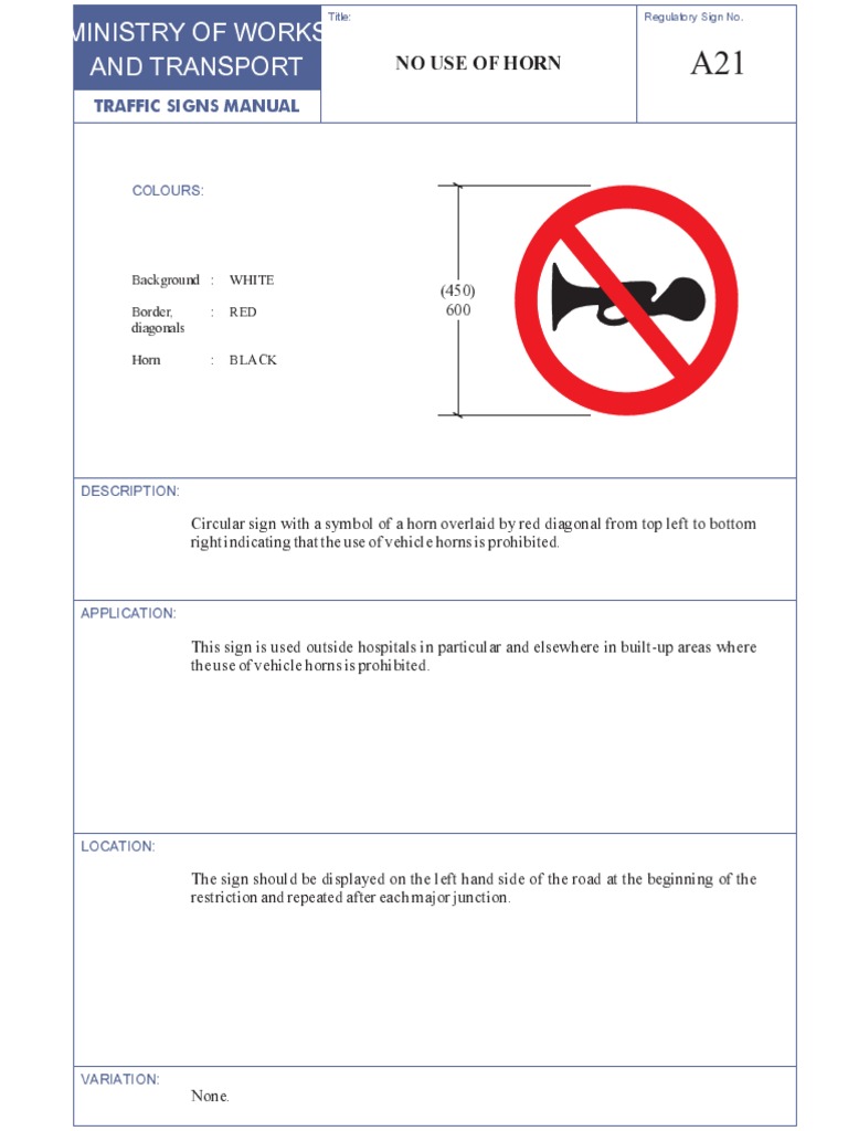 A21-A30 Traffic Signs | PDF | Speed Limit | Traffic
